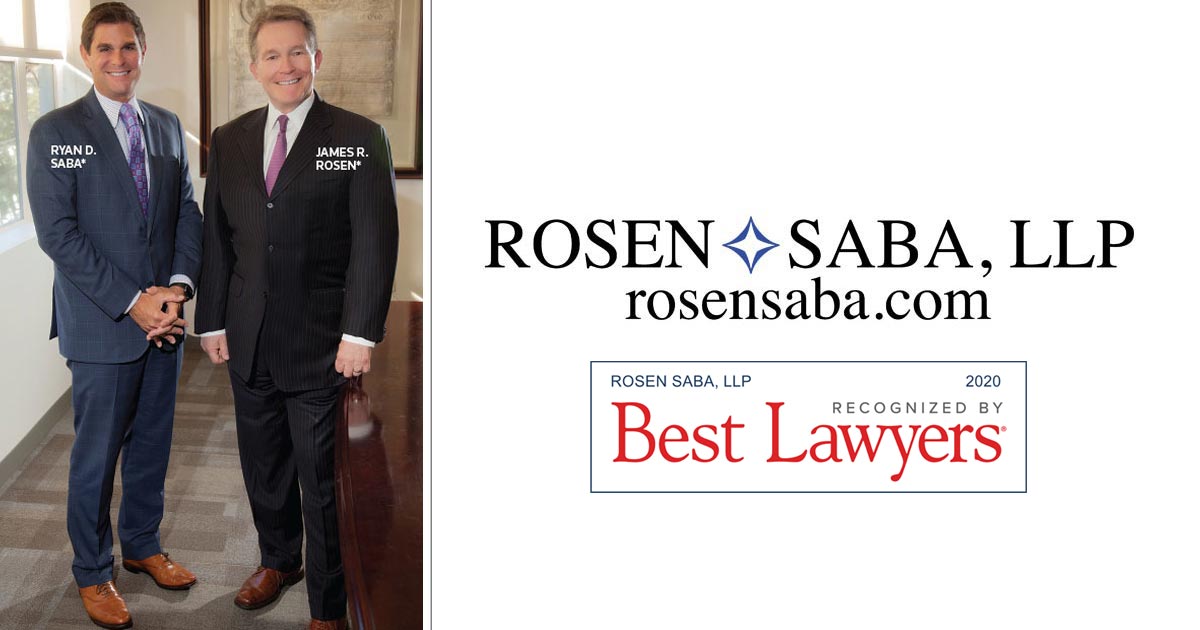 Jim Rosen and Ryan Saba named 2020 Best Lawyers in America by U.S. NEWS – BEST LAWYERS® | Rosen ...