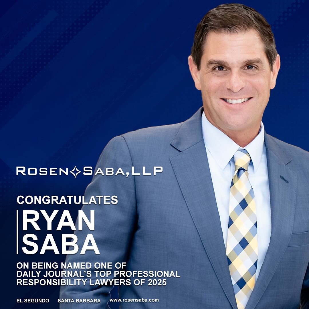 Rosen Saba, LLP Congratulates Ryan Saba for Being Named One of Daily ...